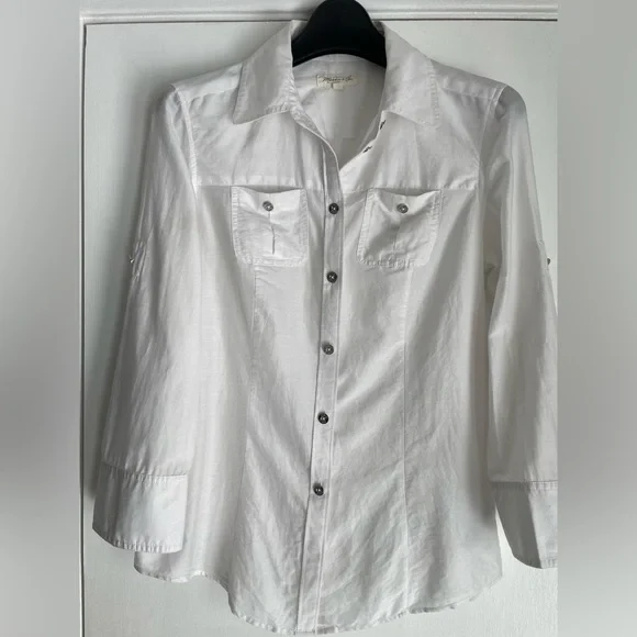 Martin + Osa | Tops | Martin Osa White Cotton Button Down Shirt | Poshmark